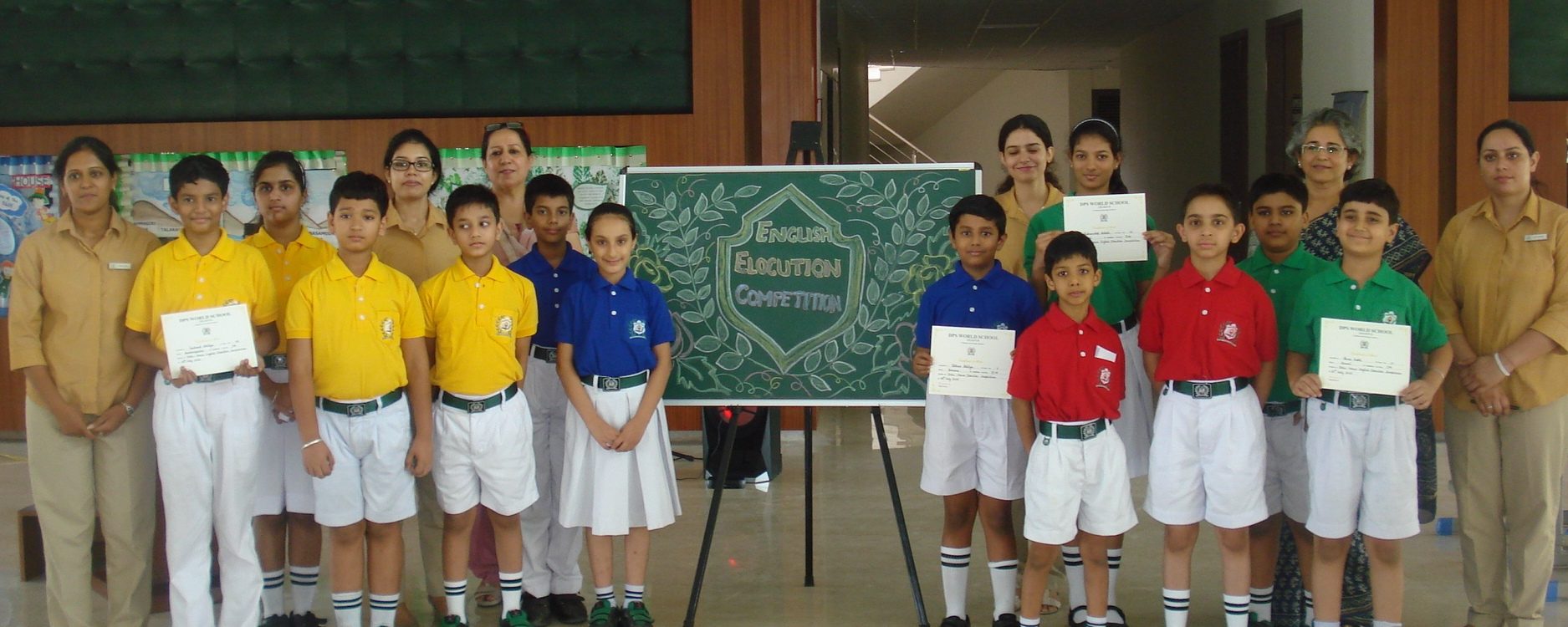 The first Inter House Competition. – DELHI WORLD PUBLIC SCHOOL